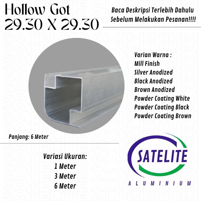 Jual HOLLOW GOT ALUMINIUM HOLLOW GOT ETALASE HOLLOW GOT ALUMUNIUM HOLO ...