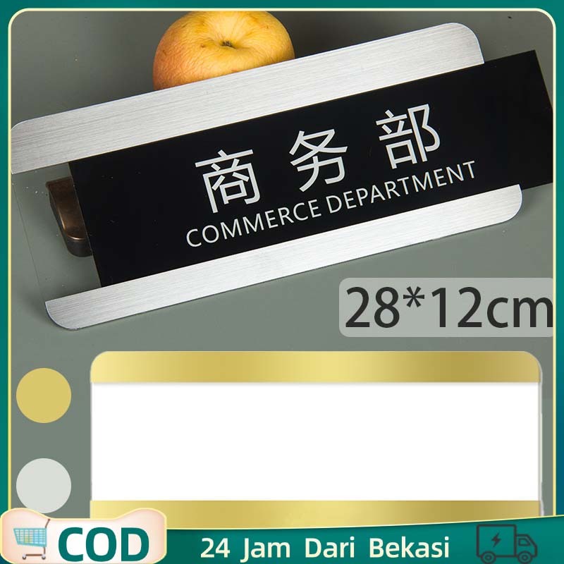 Jual Papan Nama Ruangan Sliding / Name Plate Holder / Apan Nama Akrilik ...