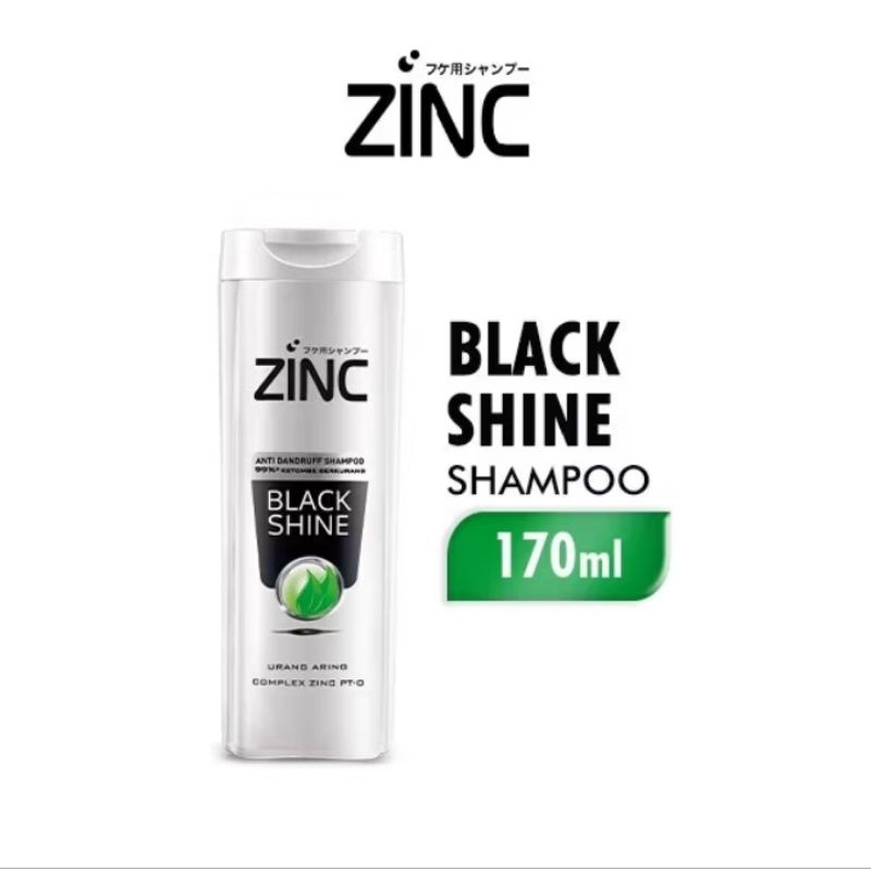 Jual Zinc Shampoo Botol Black Shine Urang Aring 170ml | Shopee Indonesia