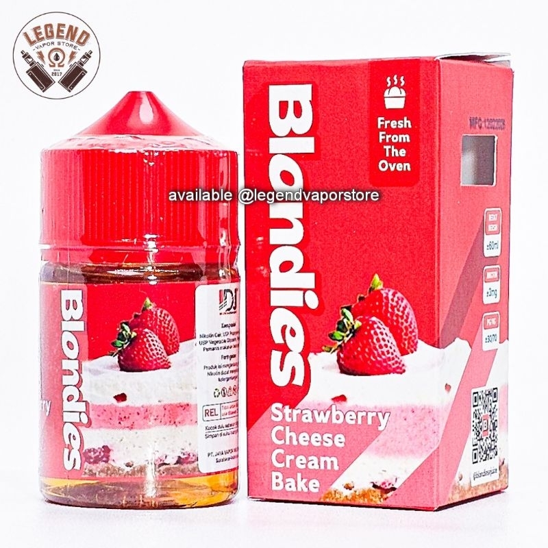 Jual FREEBASE - LIQUID BLONDIES Strawberry Cheese Cream Bake 60ML ...