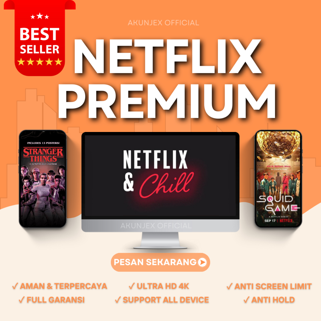 Jual NETFLIXXX PREMIUM RESMI 3 BULAN 4K ULTRAHD FULL GARANSI | Shopee Indonesia