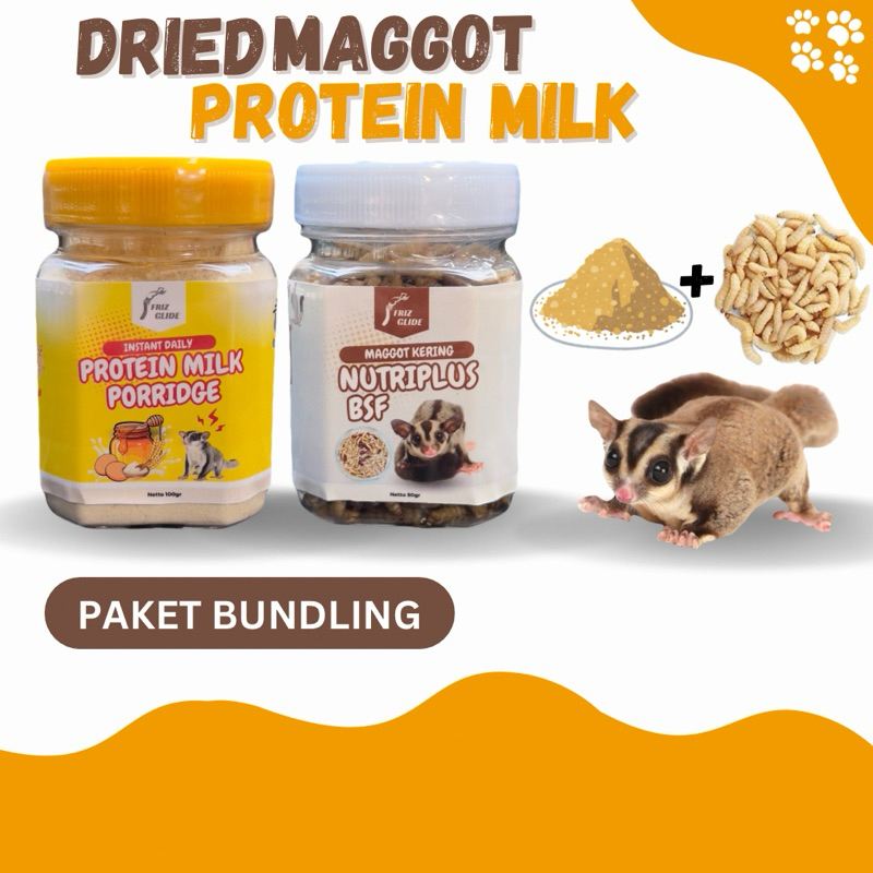 Jual PAKET BUNDLING MAGGOT KERING & PROTEIN MILK PORRIDGE PMP SUPLEMENT ...
