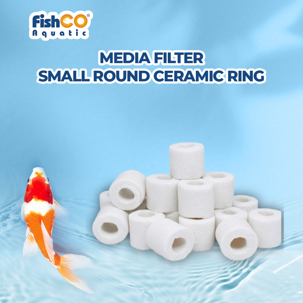 Jual Small Round Ceramic Ring Aquarium Filter Media Aquascape per 1 pcs ...