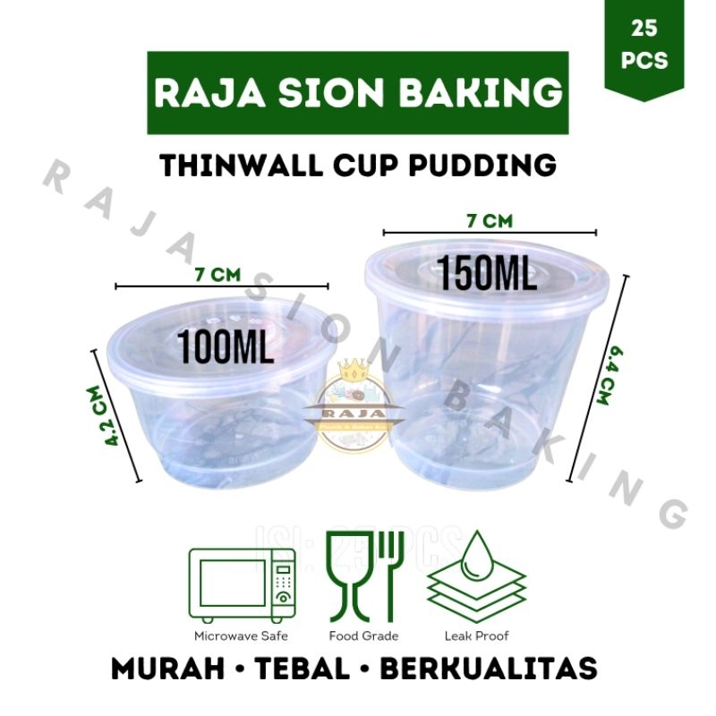 Jual Thinwall Pudding DM LIBRA Merpati / Gelas Pudding / Cup Pudding DM ...