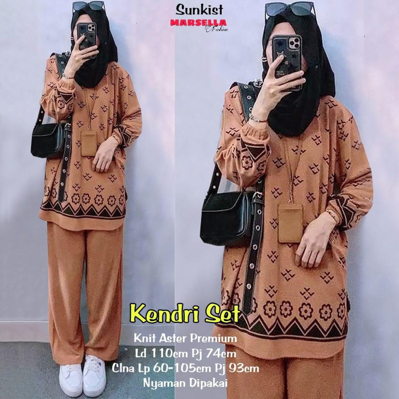 Jual Kendri Set Knit Aster Premium By Marsela | Shopee Indonesia