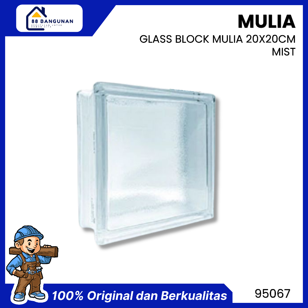 Jual MULIA - GLASS BLOCK / GLASS BLOK KACA MIST 95067 | 1 buah (1pcs ...