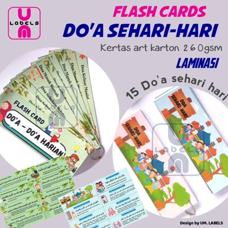 Jual Flash Card Doa Sehari hari | Doa harian | Mainan Edukasi | Kartu ...