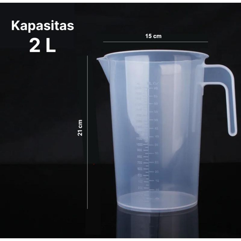 Jual Gelas Ukur Ukuran Takar Takaran Plastik / Measuring Glass Jug Plastic Cup 50ml 100ml 250ml ...