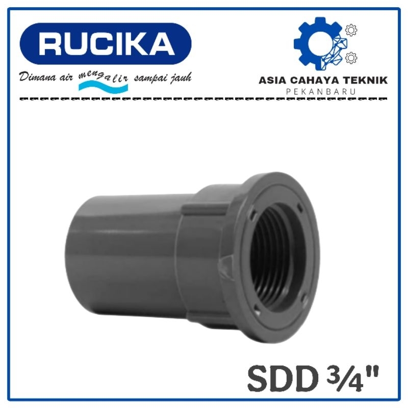 Jual RUCIKA Sambungan Pipa Fitting PVC SDD AW 3/4" Socket Drat Dalam 3/ ...