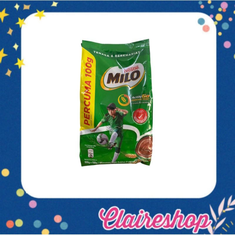 Jual nestle milo bubuk 900gr + 100gr | Shopee Indonesia