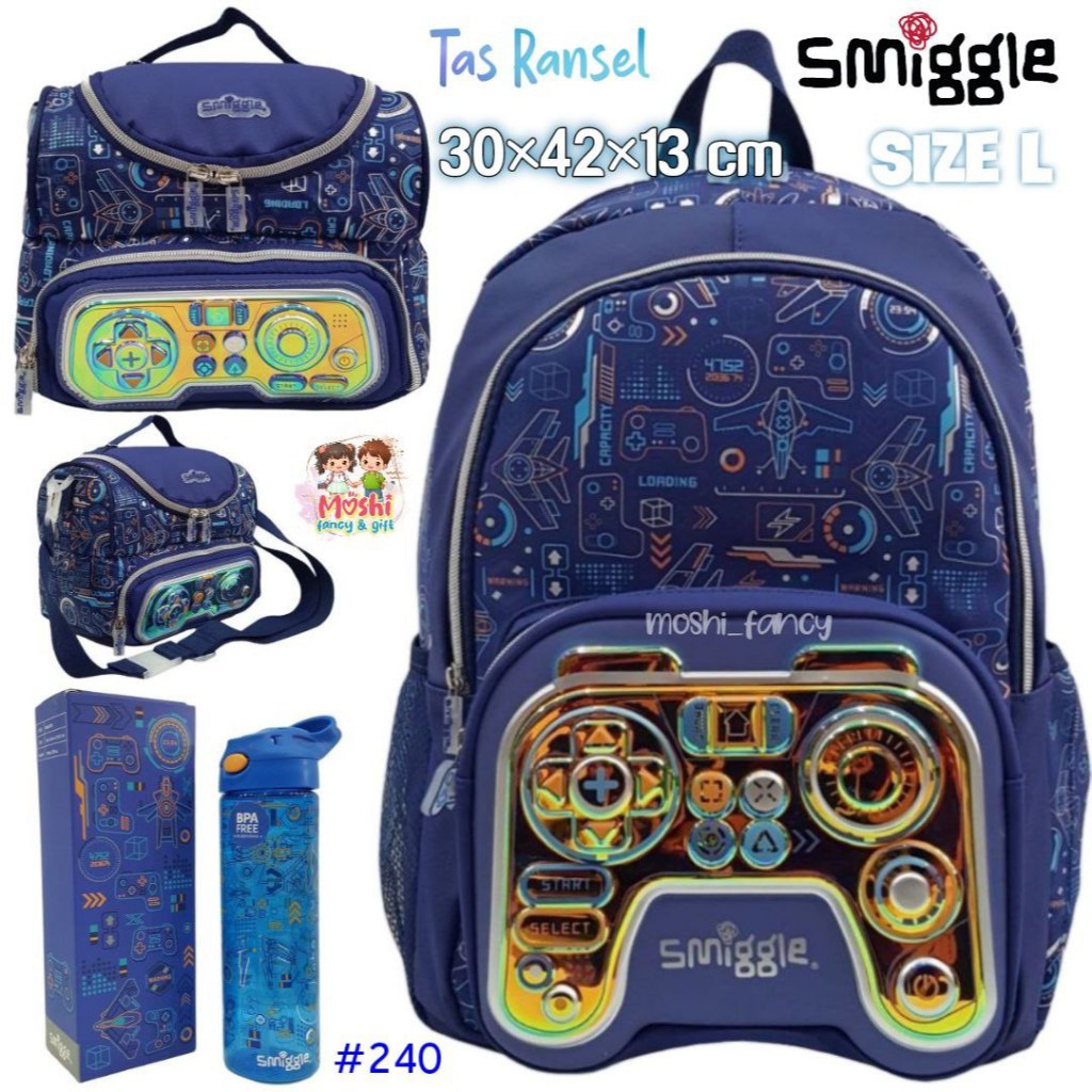 Jual Tas Ransel Beta Virtual Smiggle / Tas Sekolah Smiggle Virtual Anak Laki-Laki SD / Tas ...