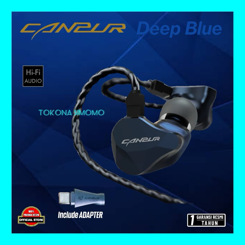 Jual Canpur Deep Blue High Fidelity 10mm Dynamic Driver In Ear Monitor ...