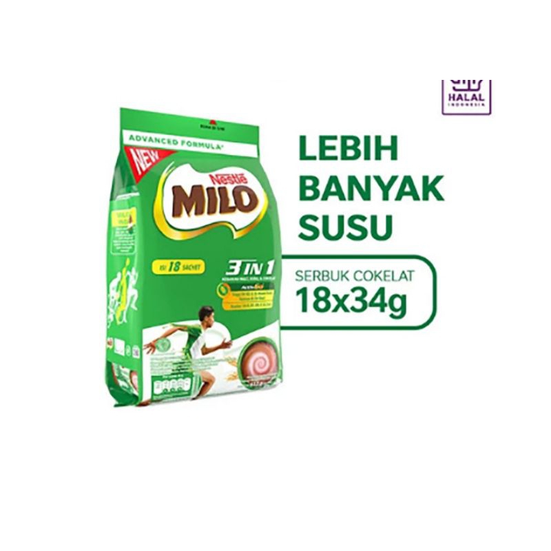 Jual Milo activ go 3in1 (18x34g) | Shopee Indonesia