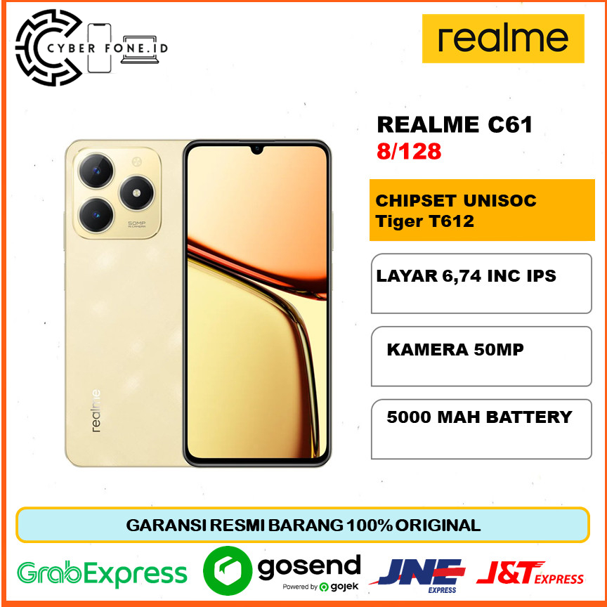 Jual REALME C61 8GB 128GB GARANSI RESMI | Shopee Indonesia