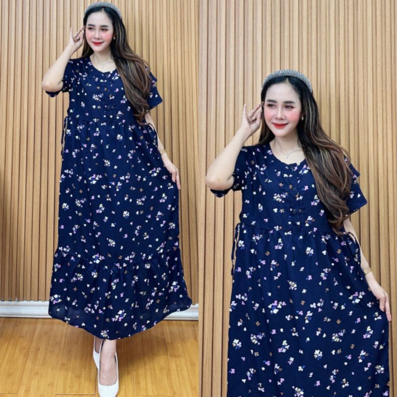 Jual Zay Dress claudy model kekinian busui friendly | Shopee Indonesia