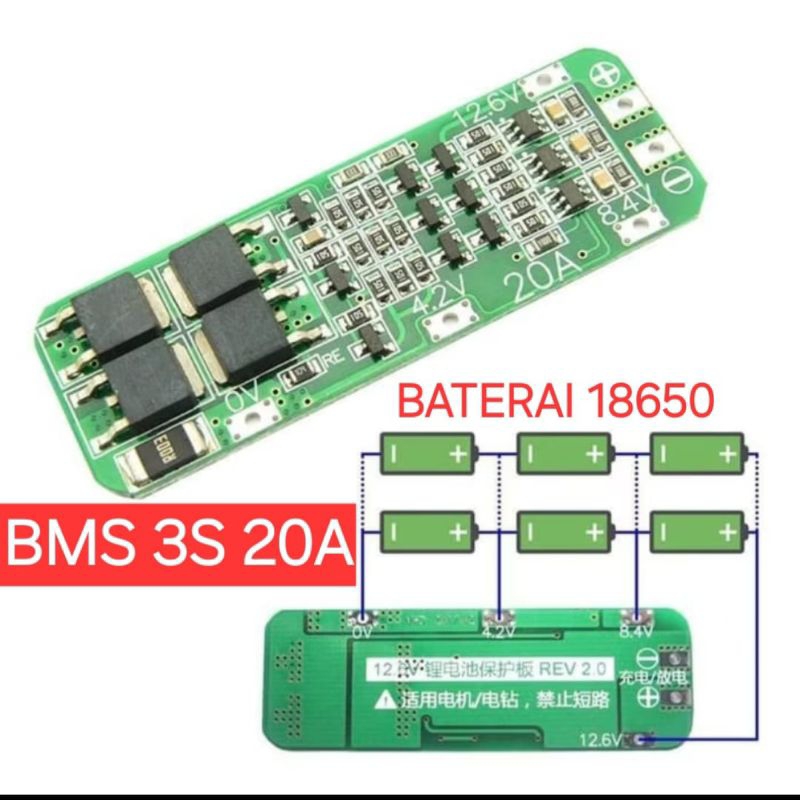 Jual BMS 3S 20A 12V | Shopee Indonesia
