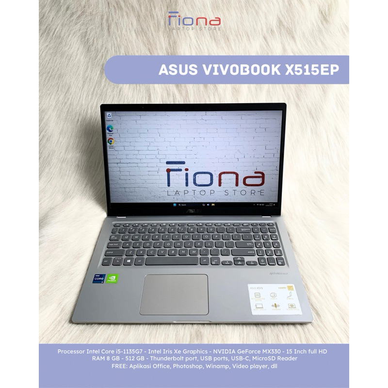 Jual Laptop ASUS VIVOBOOK X515EP Intel Core i5 Gen 11th Ram 8Gb Ssd ...