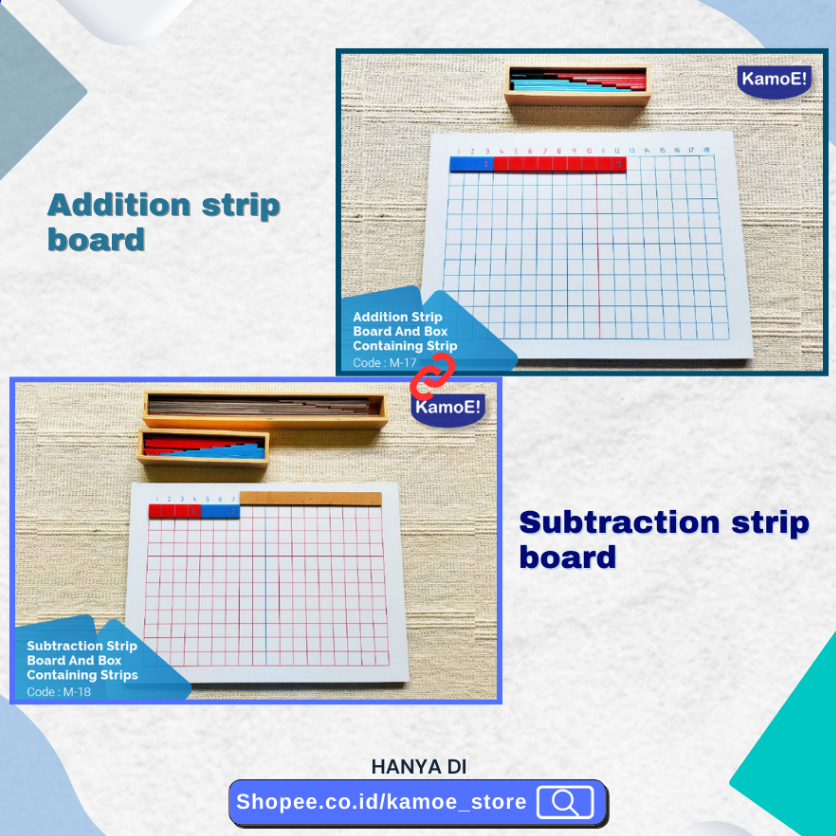 Jual PAKET PAIRING Addition Strip Board + Subtraction Strip Board ...