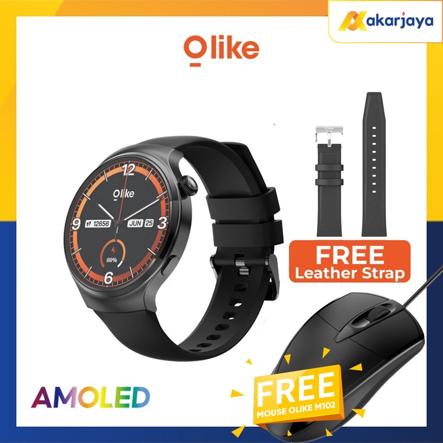 Jual Olike FMA02 Smartwatch 1.43" AMOLED Display Bluetooth Call Sport ...