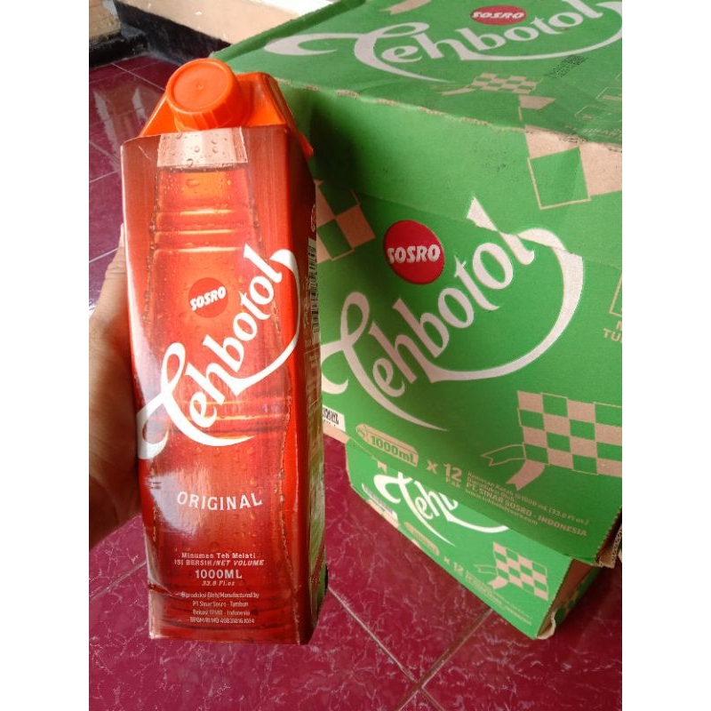 Jual teh Sosro 1L isi 12pouch(1dus) | Shopee Indonesia