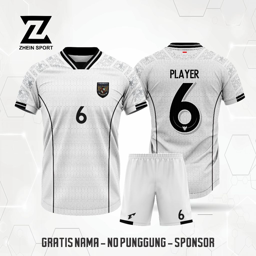 Jual JERSEY TIMNAS AWAY NEW 2025 FREE CUSTOM NAMA NO PUNGGUNG | Shopee Indonesia