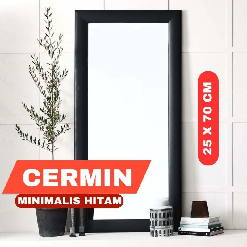 Jual CERMIN GANTUNG / CERMIN DINDING / CERMIN MAKE UP UKURAN 25 × 70 CM ...