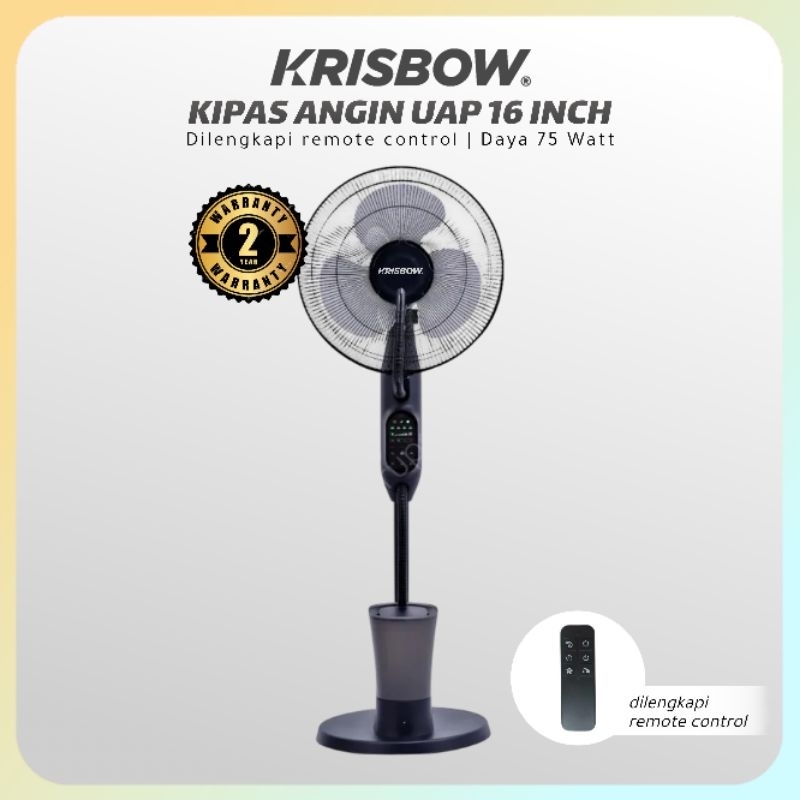 Jual KRISBOW KIPAS ANGIN UAP EMBUN 16 INCH | STANDING MISTY FAN 75 WATT ...