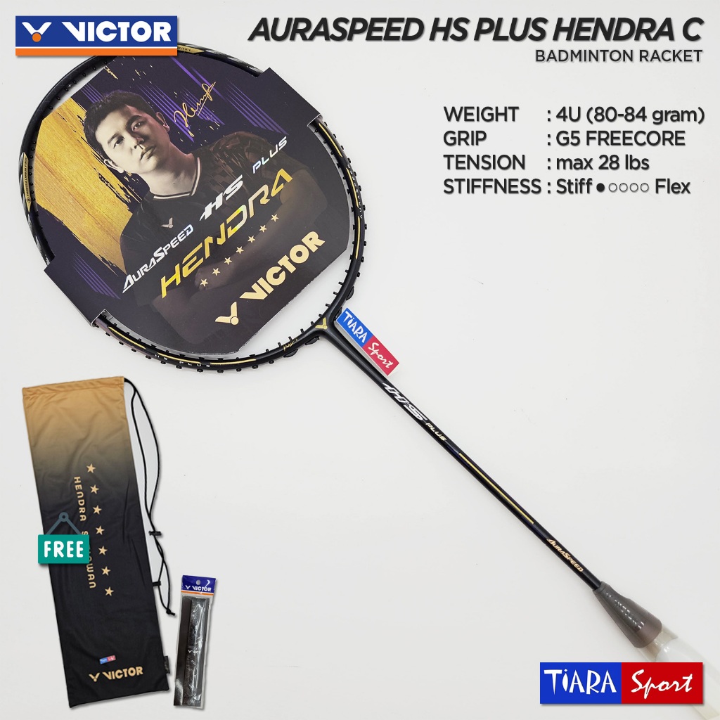 Jual Raket VICTOR Auraspeed HS Hendra C - Black - 4U G5 Freecore Badminton Racket ARS Setiawan ...