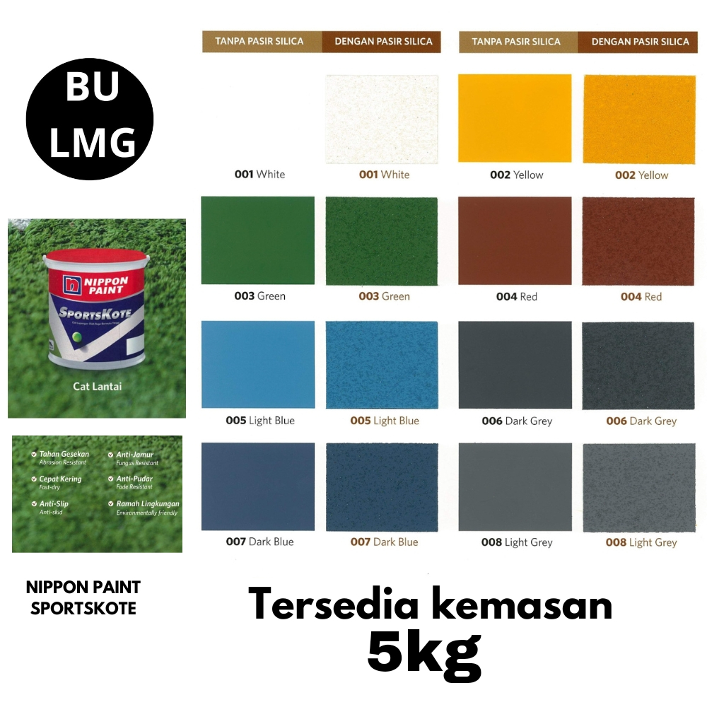 Jual Cat Nippon Paint 5kg || Cat Lapangan Olahraga || Cat Lapangan ...