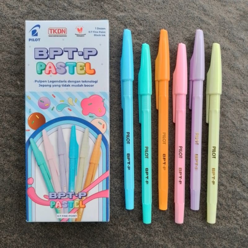 Jual Pulpen Ballpoint Pilot BPT-P Pastel ( 12 Pcs ) [ Original ...