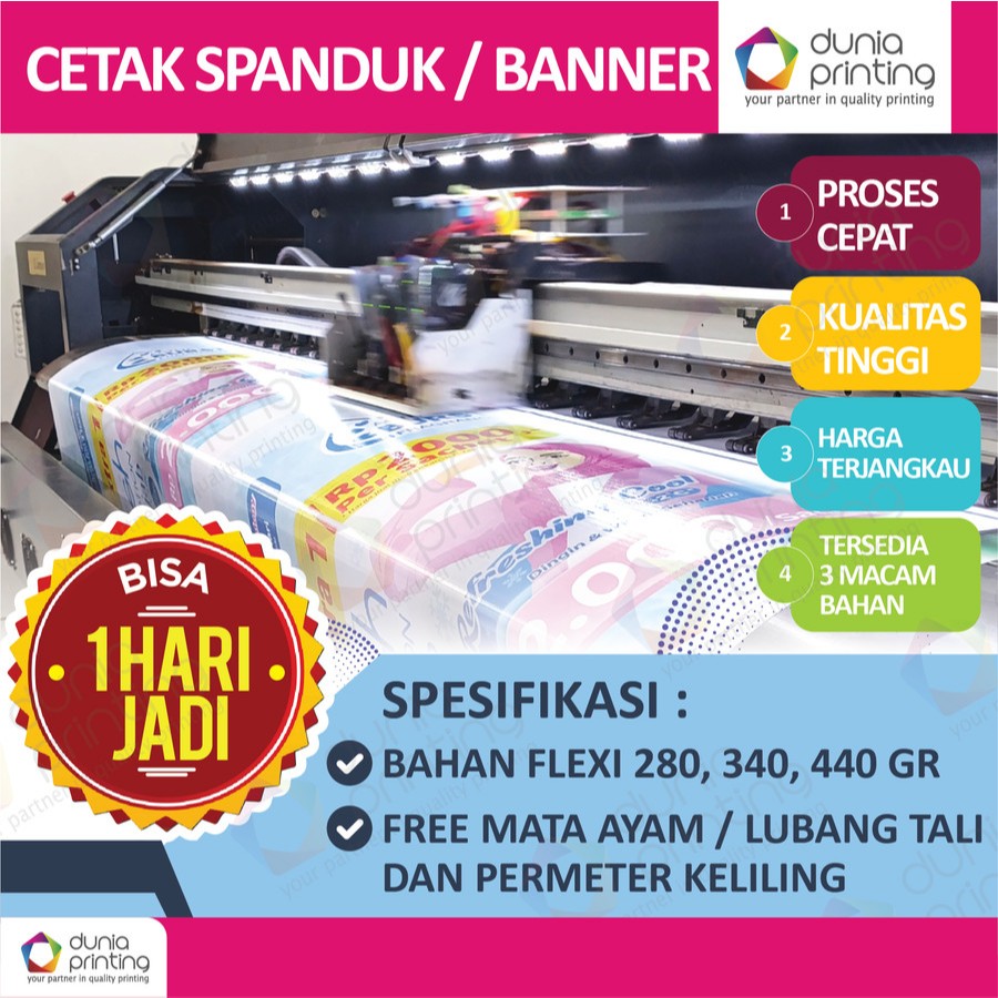 Jual spanduk banner outdoor flexi KOREA 440 grm | Shopee Indonesia