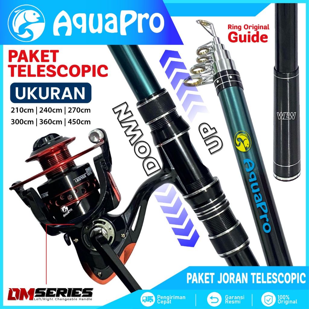 Jual Paket Set Joran Pancing Laut Telescopic High Carbon Joran Antena ...