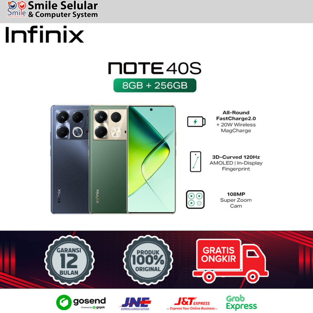Jual Infinix Note 40S [8/256GB] - Up to 16GB Extended RAM - Helio G99 | Shopee Indonesia