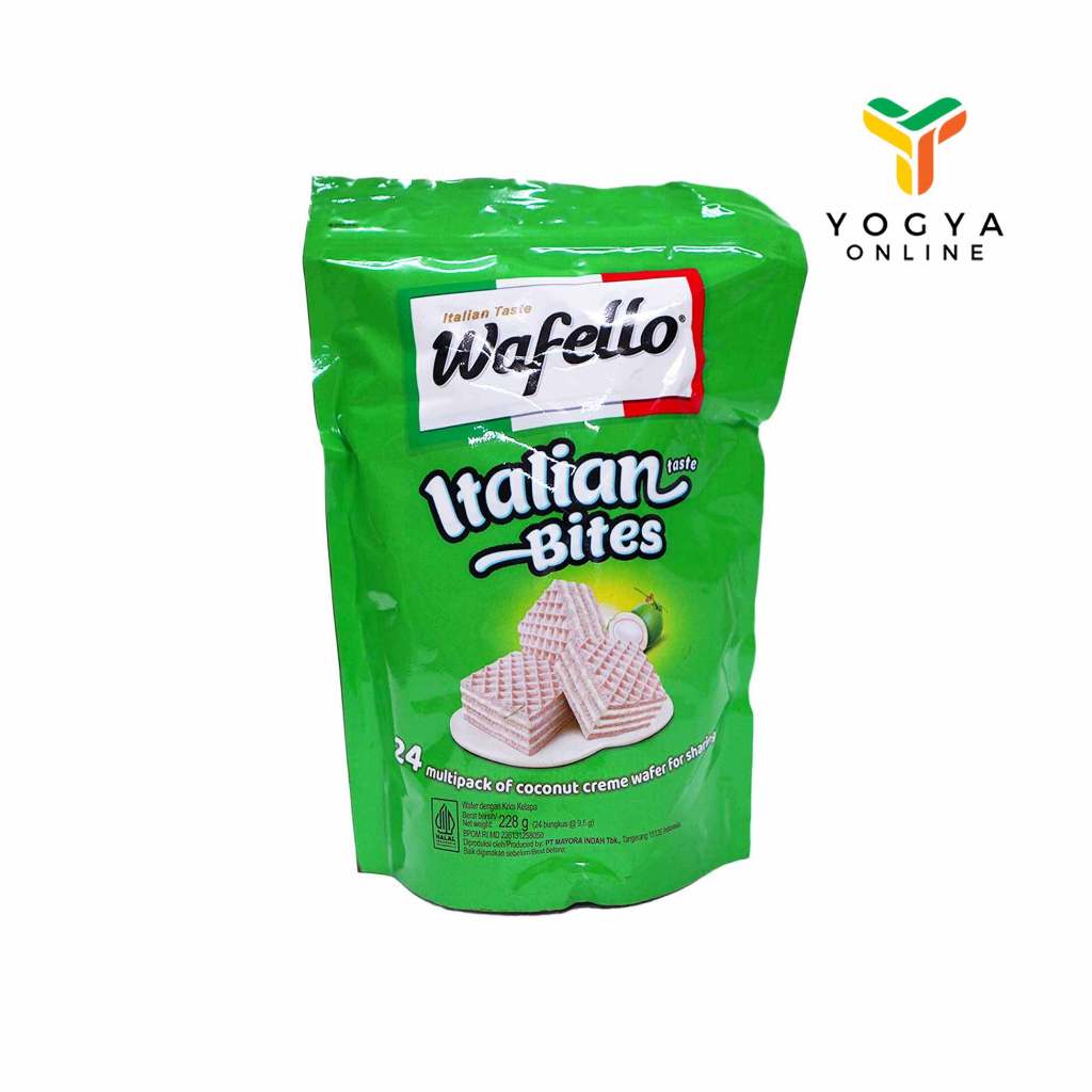 Jual Wafello Wafer Italia Coconut Pouch 228 Gram | Shopee Indonesia