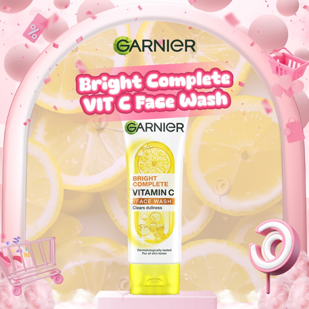 Jual GARNIER - BRIGHT COMPLETE VITAMIN C FACE WASH ( 100 ml ...