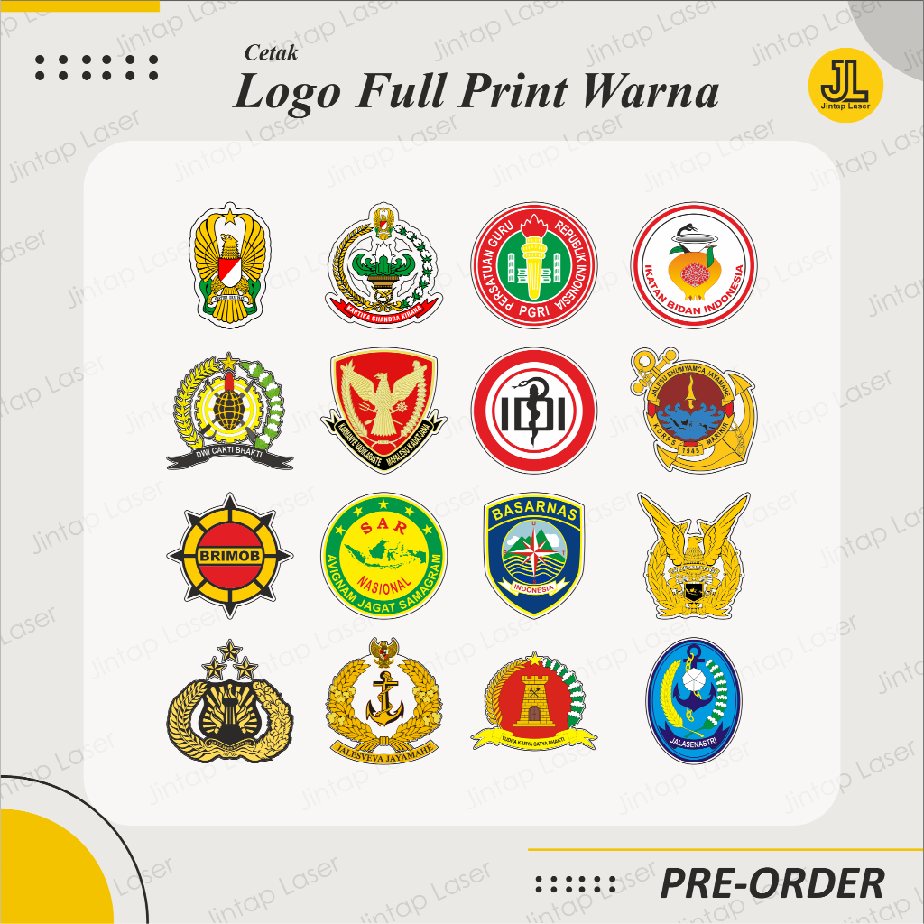 Jual Custom Logo Instansi Akrilik Print UV Bisa Custom Acrylic Simbol ...