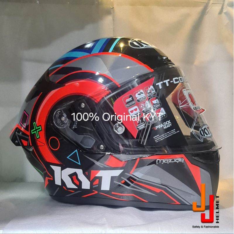 Jual Helm KYT TT Course Corak Replica (Kaca Flat) (Pin Lock Ready) (100 ...