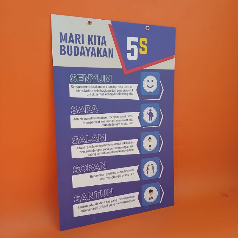 Jual Poster 5S - Poster gantung 5S - Poster Budaya 5S | Shopee Indonesia