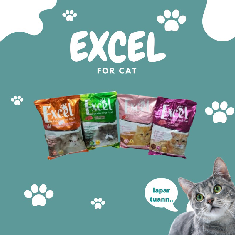 Jual Excel Cat Food 500gr| Pakan Kucing Rasa Tuna| Chicken & Tuna ...