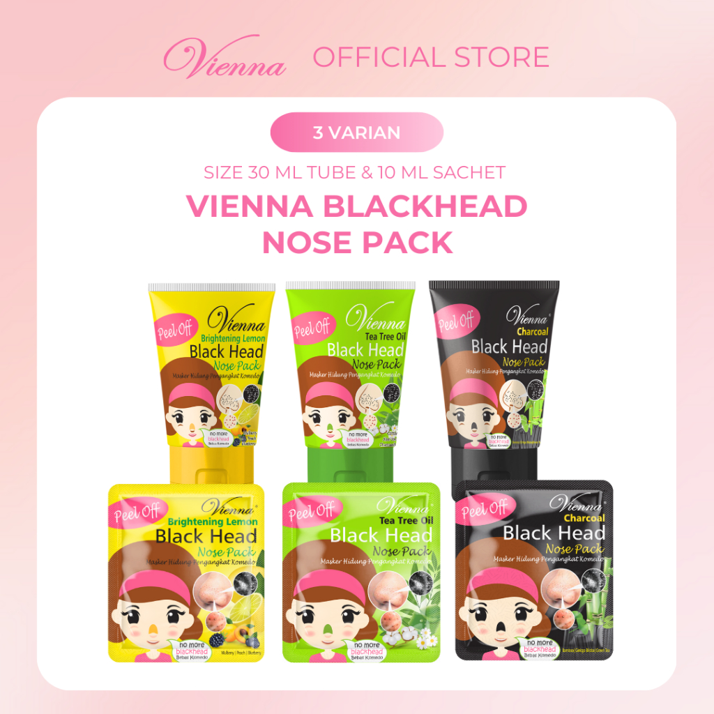 Jual VIENNA BlackHead Nose Pack - Masker Wajah Penghilang Komedo ...