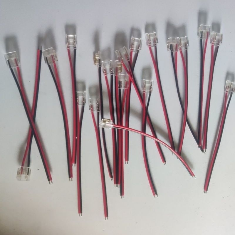 Jual kabel konektor 2 pin LED strip COB-1sisi 8mm | Shopee Indonesia