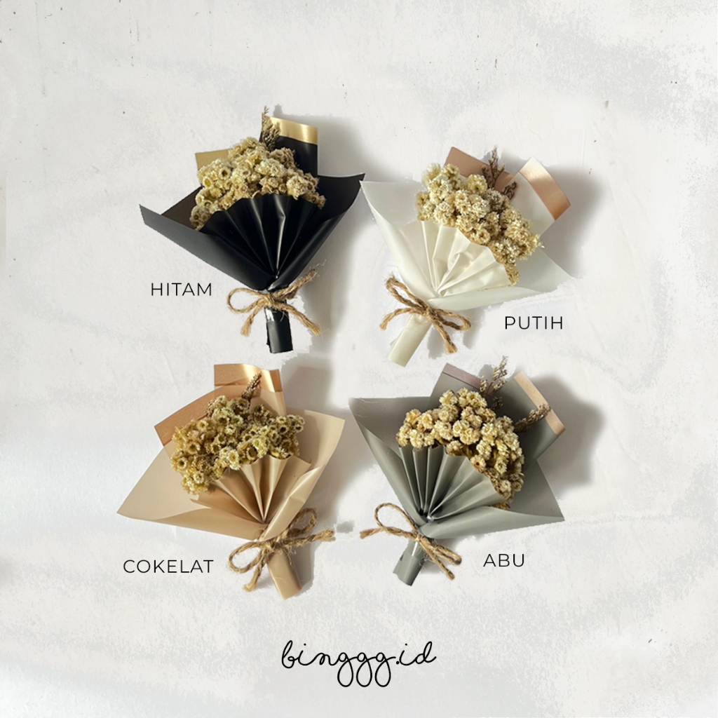 Jual Mini Flower Bouquet Edelweis / Buket Bunga Kering (1 Pc) | Shopee ...