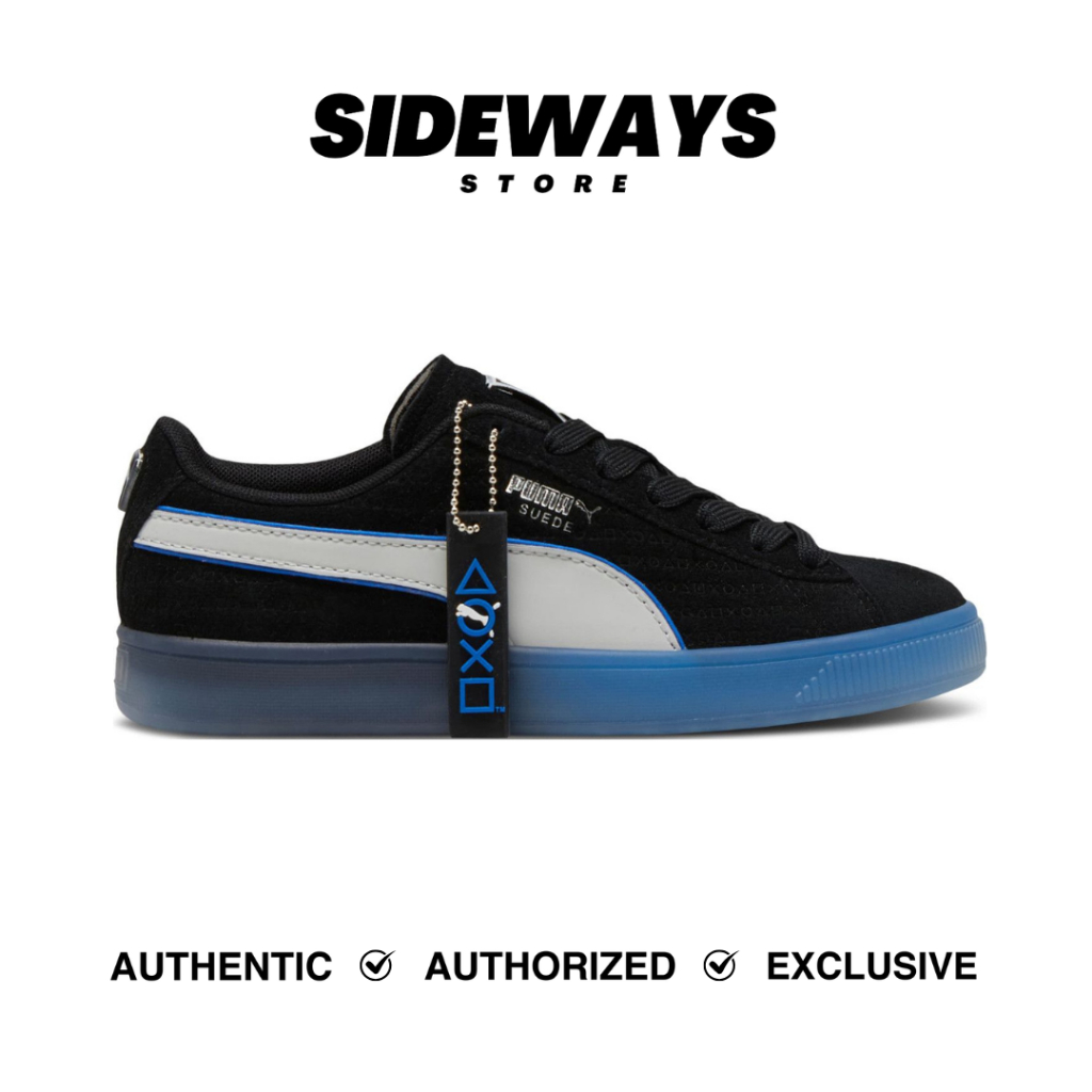 Jual Puma X Playstation Suede Black Glacial Grey | Shopee Indonesia