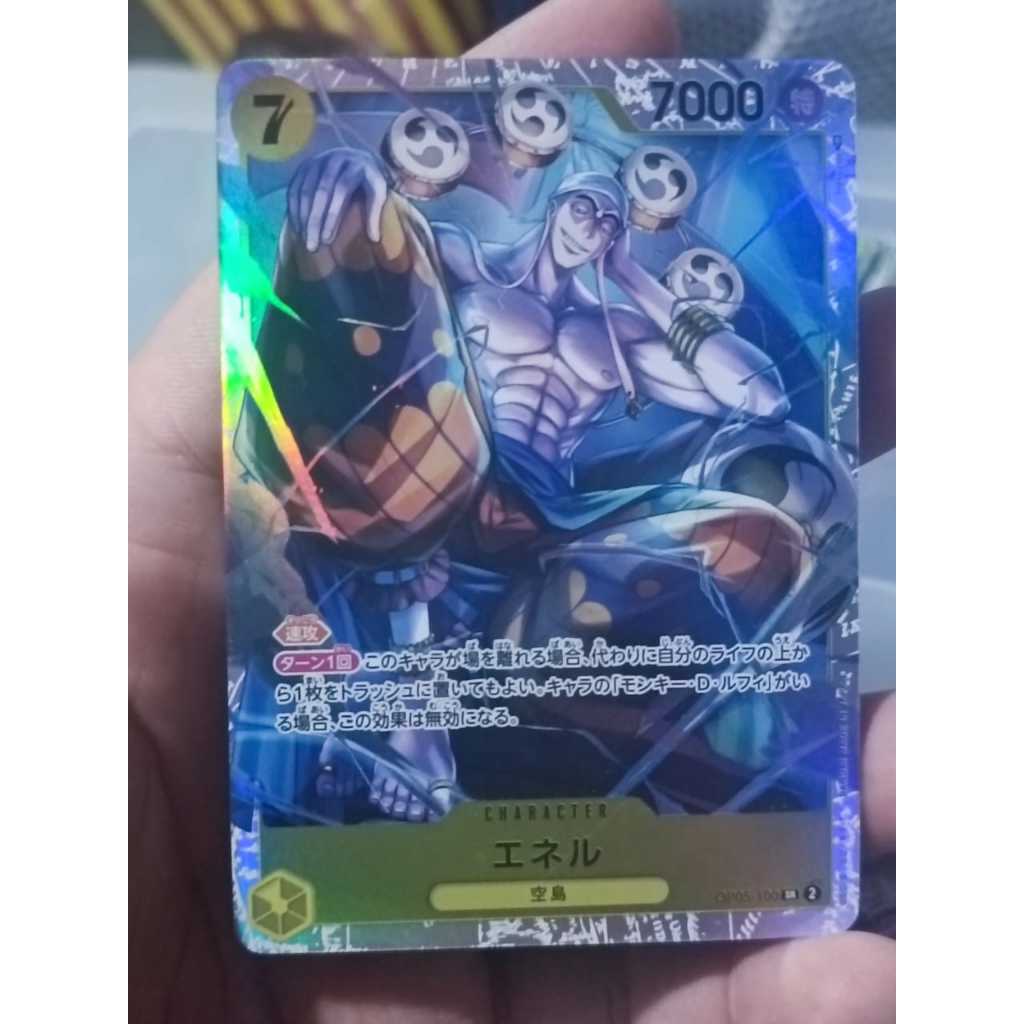 Jual ONE PIECE TCG / Kartu | OP05-100 Enel SR | JP Japanese Jepang Card | Shopee Indonesia