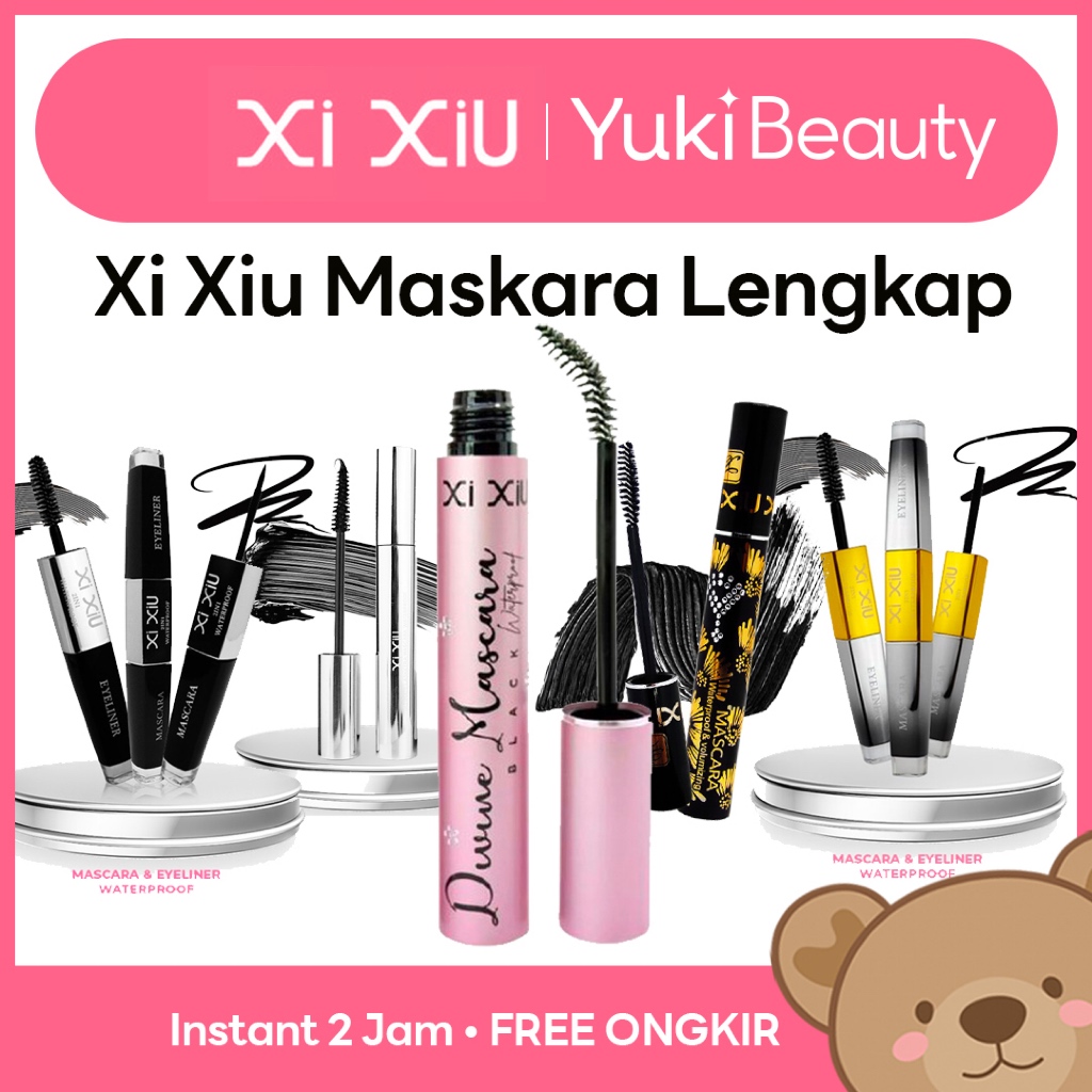 Jual YUKI Manado Xi Xiu Mascara LENGKAP DIVINE Black Waterproof Maskara ...