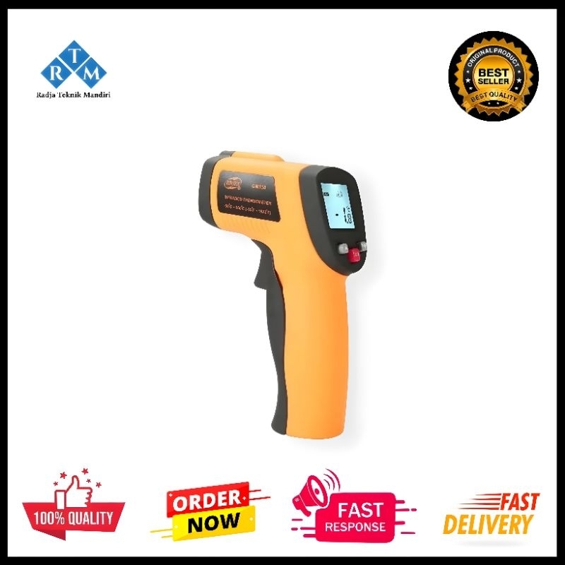 Jual Infrared Termometer GM550 Benetech IR Thermometer Gun Temperature ...