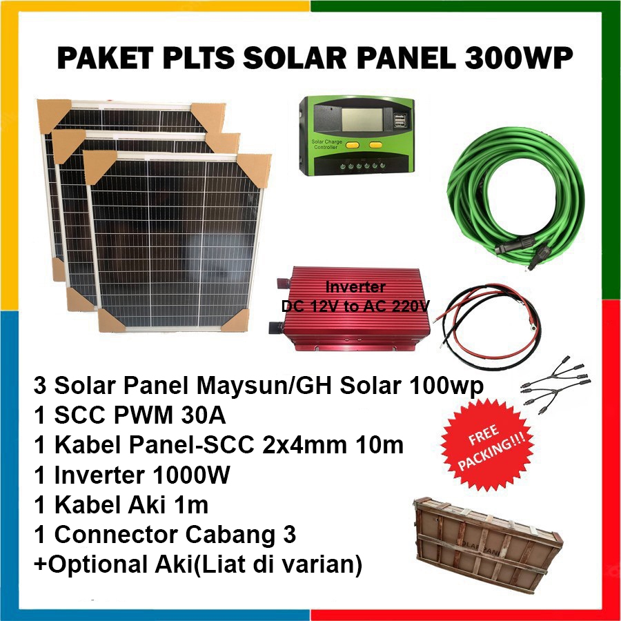 Jual Paket PLTS Solar Panel 300WP | Shopee Indonesia
