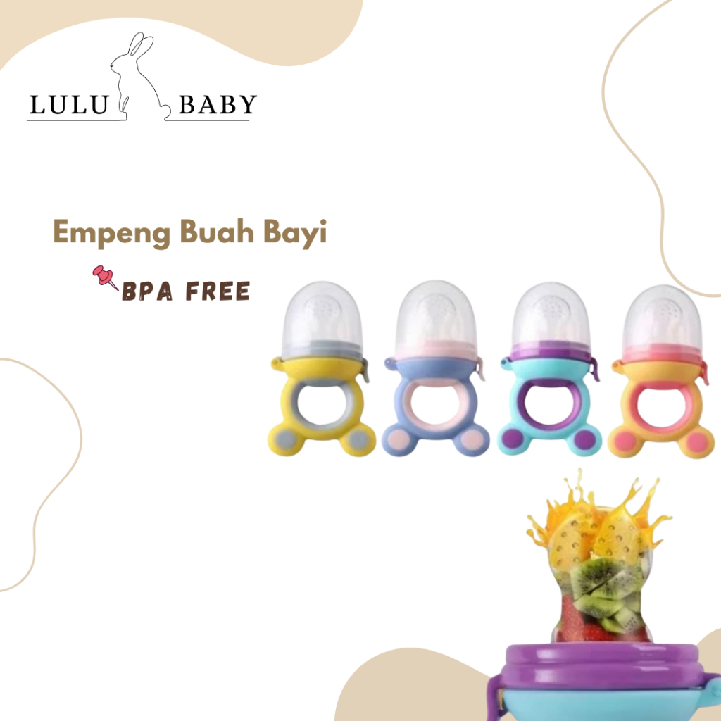 Jual LULU BABY | Empeng / Dot Buah Bayi Premium Pegangan Kepala Beruang ...