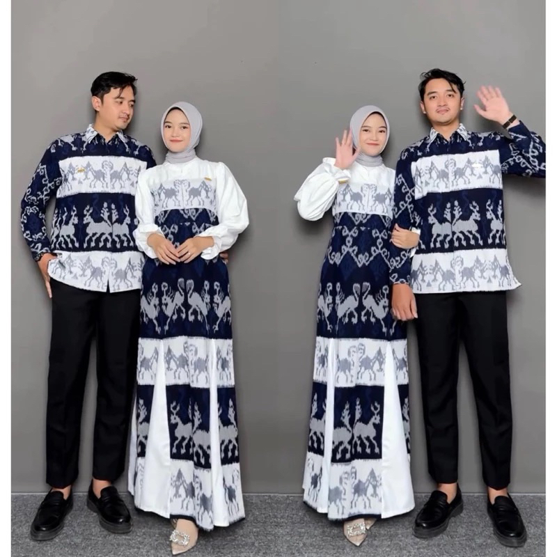 Jual couple tenun sarimbit batik sumba ntt original | Shopee Indonesia