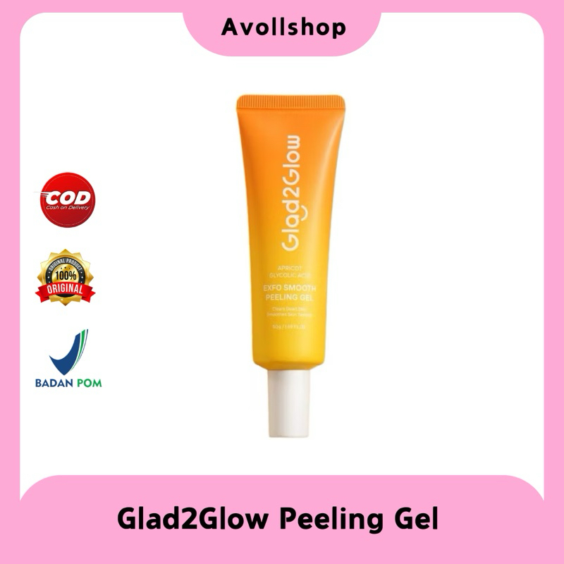 Jual Glad2Glow peeling gel Apricot Glycolic Acid Exfo Smooth Eksfoliasi ...